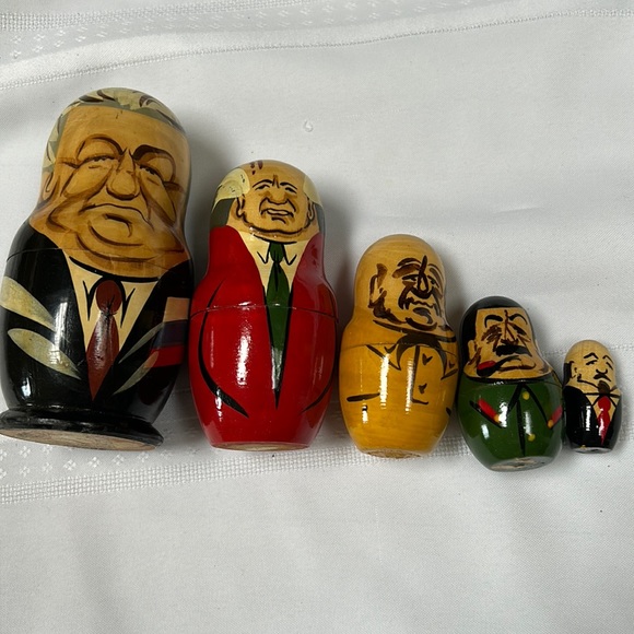 Art | Vintage Soviet Leaders Nesting Dolls | Poshmark